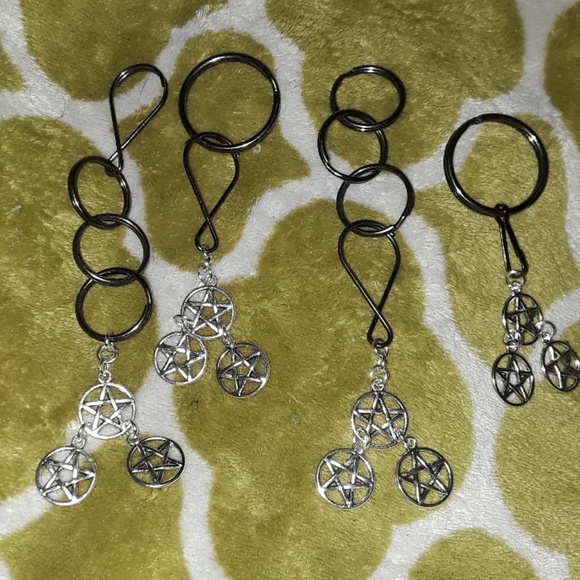 Accessories | Triple Pentacle Keychain New | Poshmark